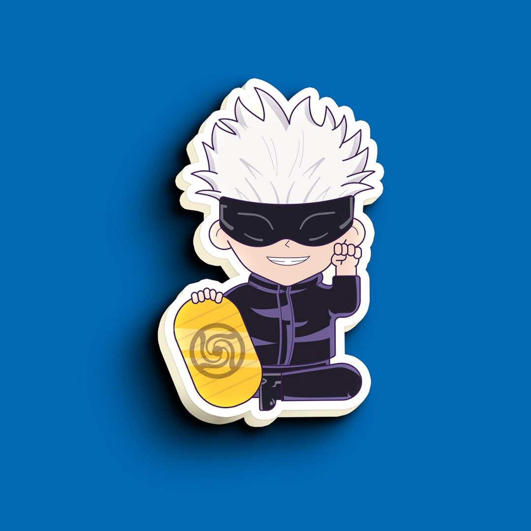 Gojo Lucky Cat Wooden Pin Inspired by Jujutsu Kaisen Anime - Etsy