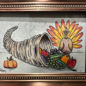 Thankful - Framed Colored Pencil Drawing - Etsy