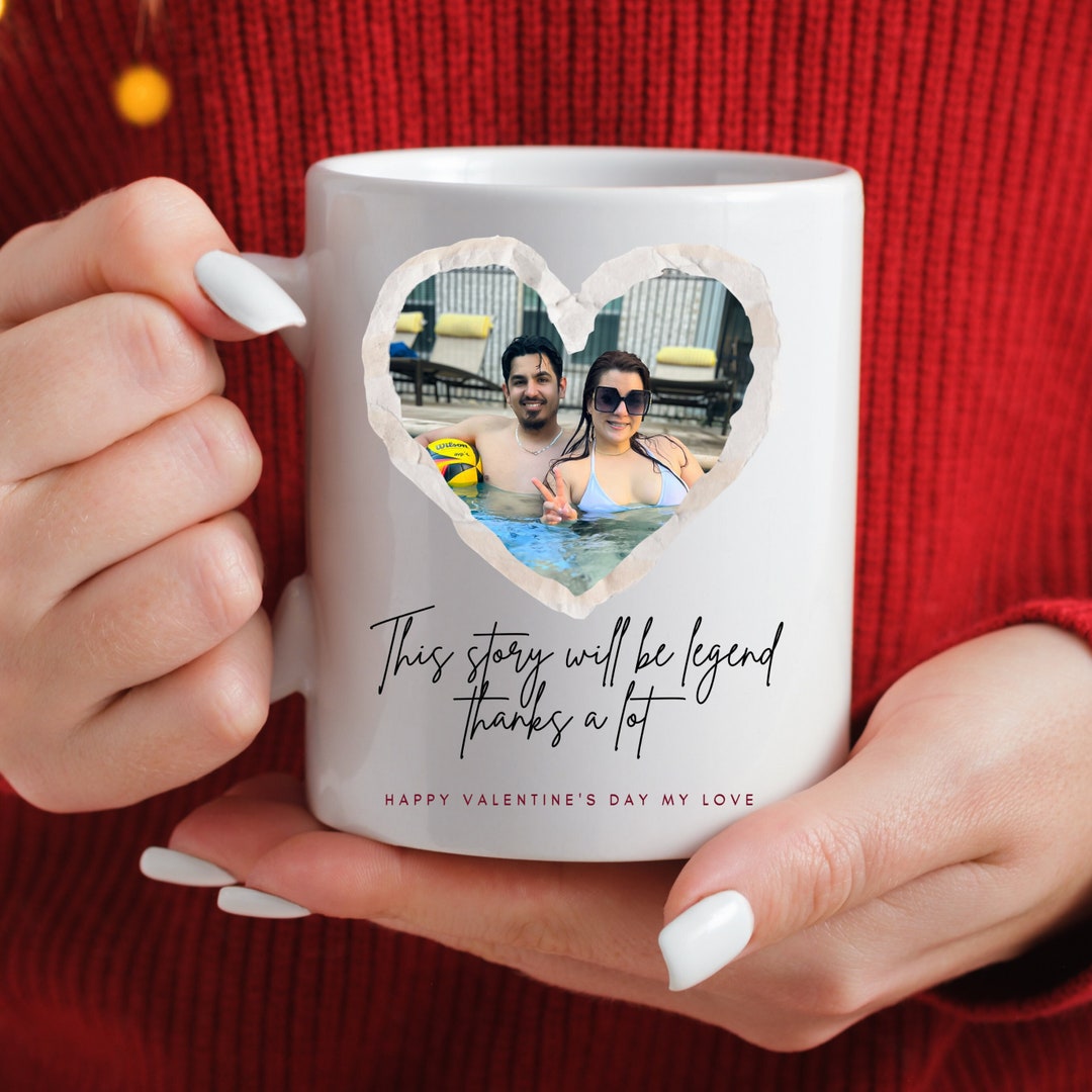 Taza Para San Valentín Personalizada Con Foto Y Nombre, Regalo Perfecto ...