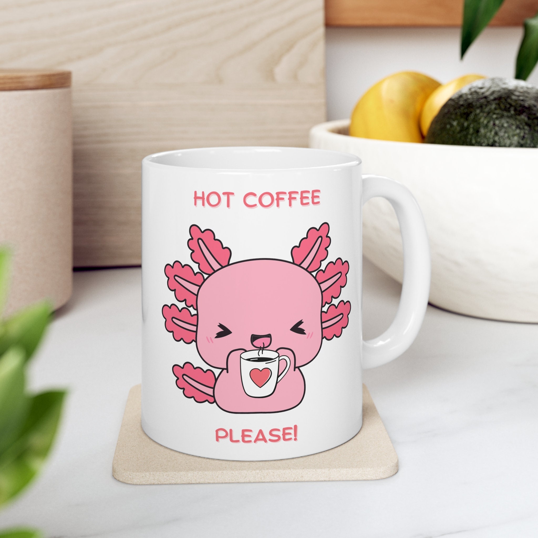 Taza De Ajolote, Ajolote Personalizado Con Nombre, Ajolote Rosado ...