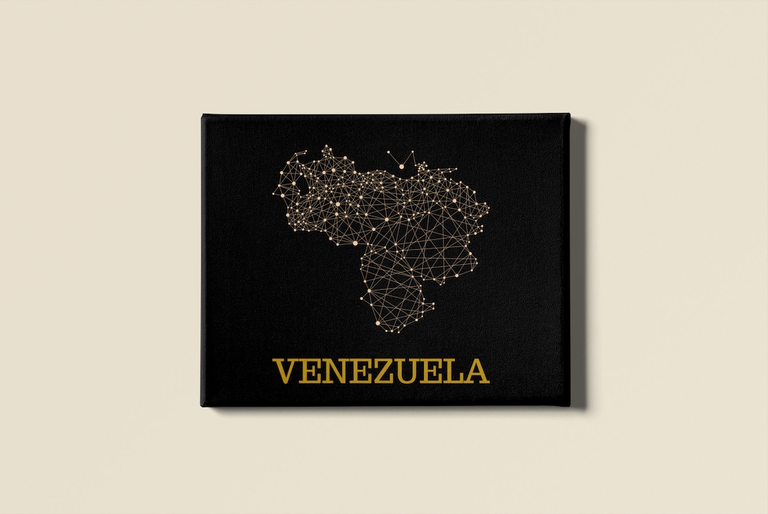 Picture of Venezuela, Map of Venezuela,venezuelan Wall Art, Gift for ...
