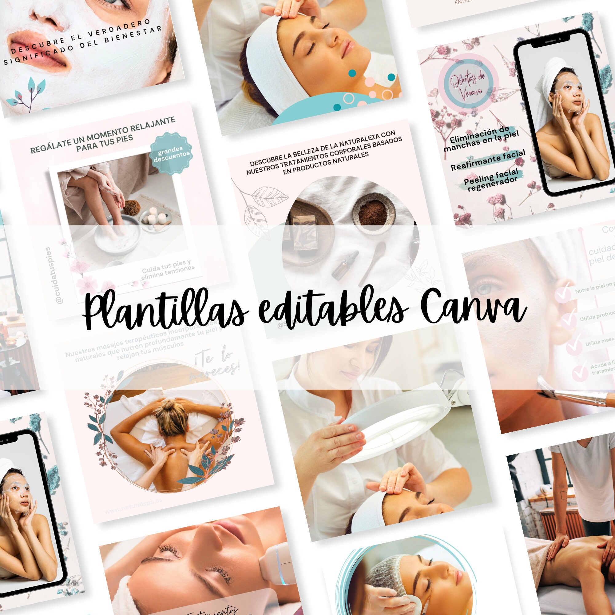 Editable Canva Spa and Aesthetic Templates - Etsy