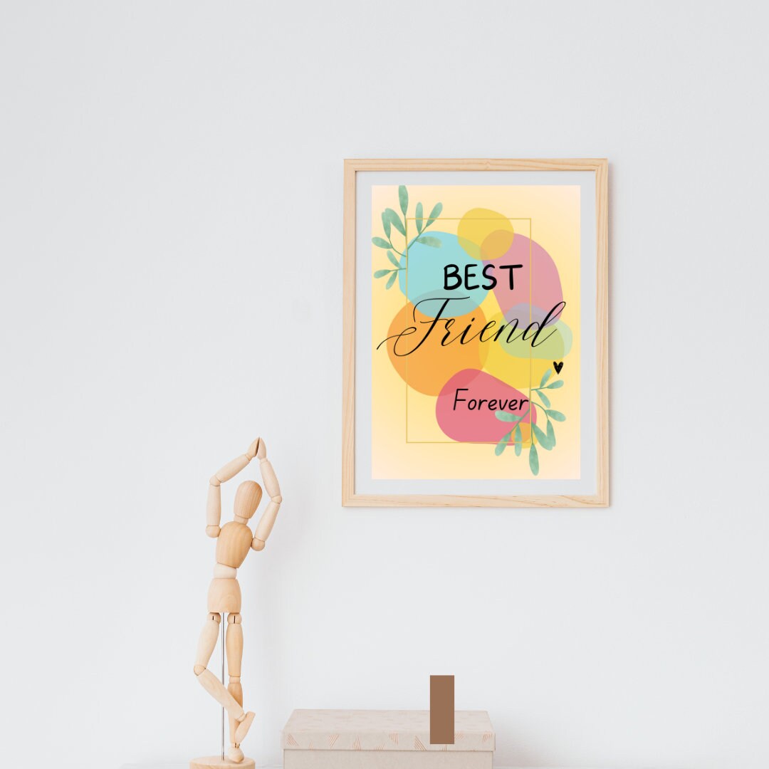 Boho Friend Art Print Friends Room Art Print for Friends - Etsy
