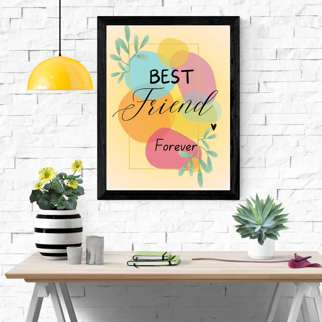 Boho Friend Art Print Friends Room Art Print for Friends - Etsy