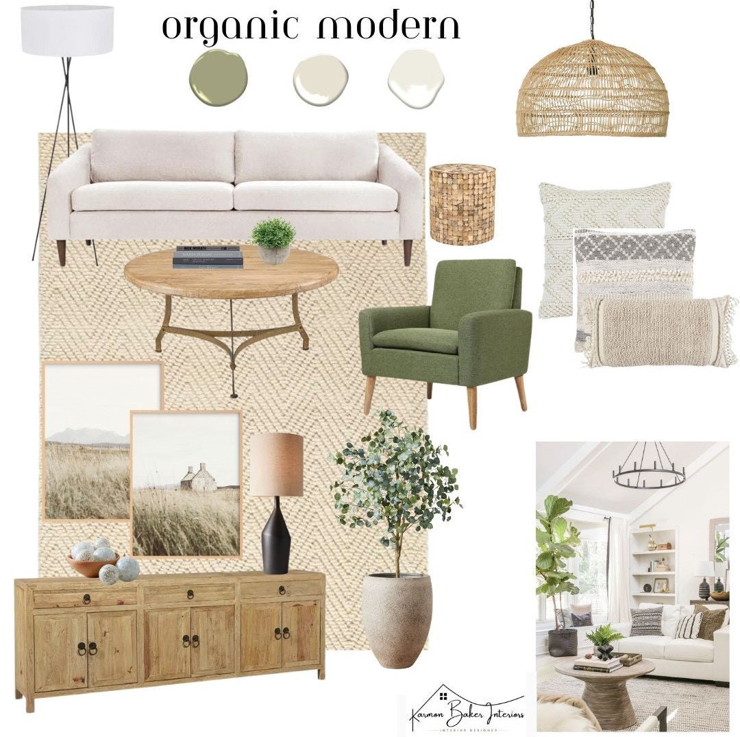 Organic Modern Mood Board - Etsy