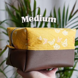 Two-toned Boxy Pouch PDF Sewing Pattern | 4 Sizes | Makeup and Toiletry ...