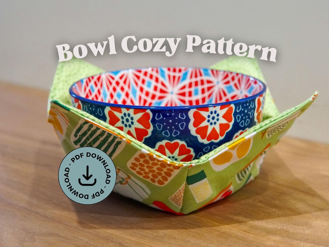 Reversible Soup Bowl Cozy Pattern, 2 Sizes With Video Tutorial ...