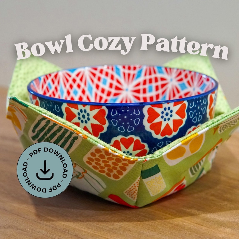 Microwave Bowl Cozy Pattern - Etsy