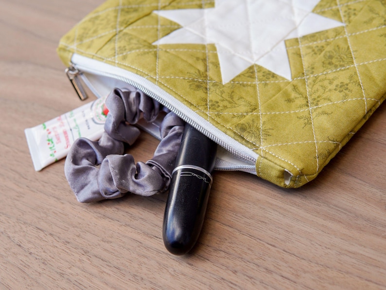 Sawtooth Star Quilted Zipper Pouch PDF Sewing Pattern - Etsy Australia