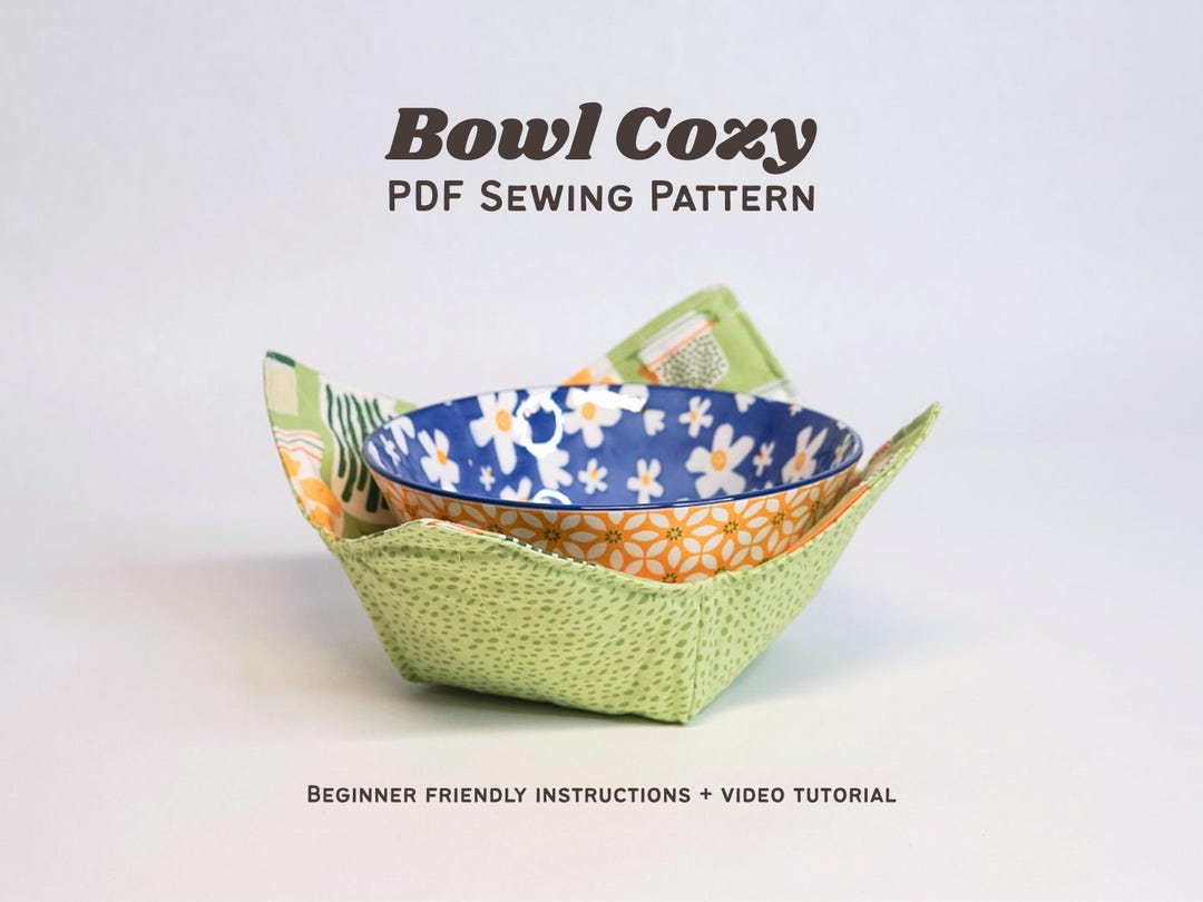 Reversible Soup Bowl Cozy Pattern, 2 Sizes With Video Tutorial ...