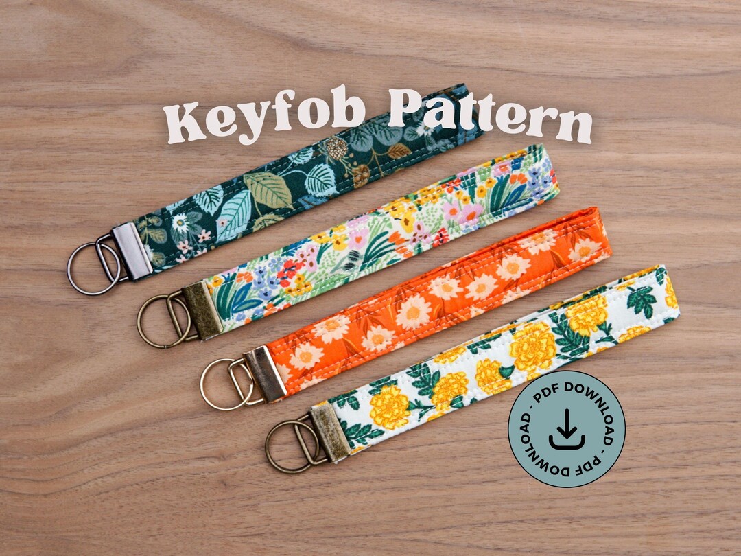Fabric Key Fob PDF Sewing Pattern | Easy DIY Gift Idea for Nurses ...