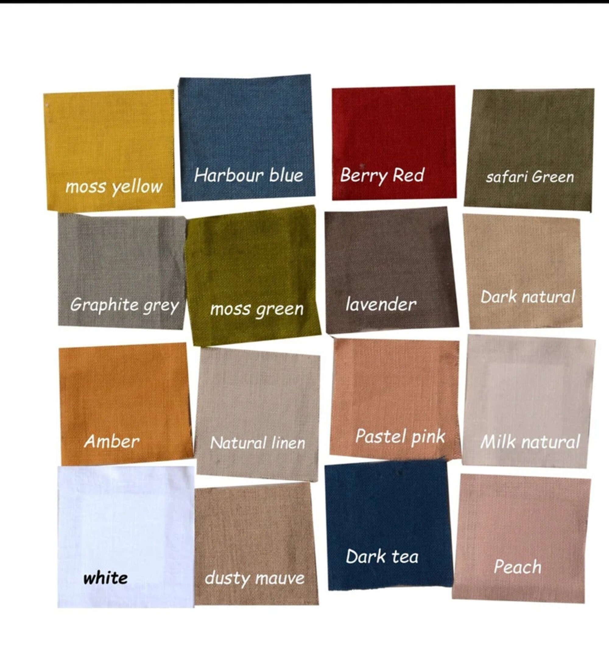 Natural Linen Curtains for Living Room, Softened Linen Curtains in ...