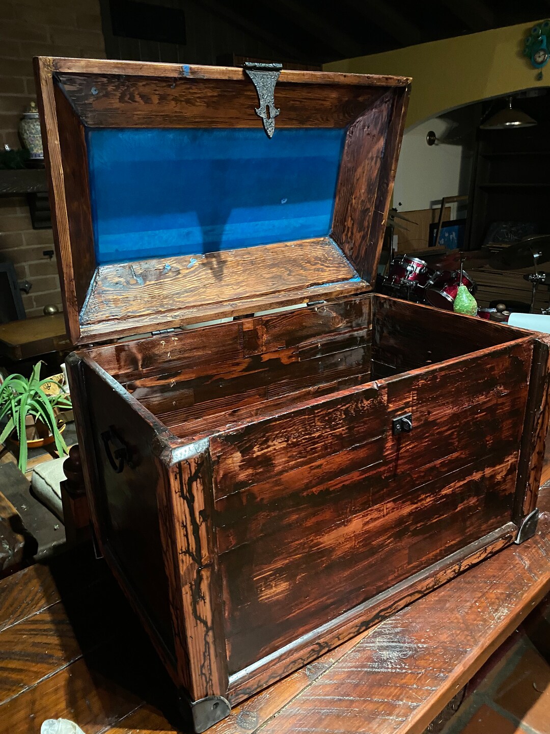 Scrap Wood and Resin Trunk - Etsy