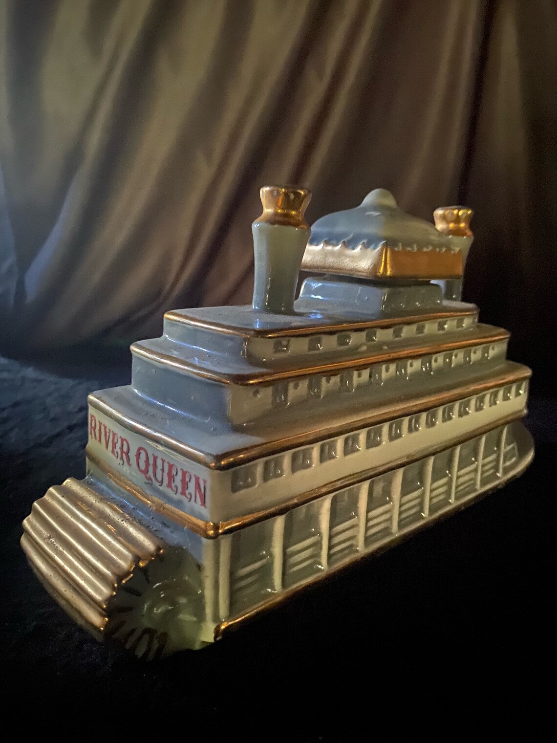 Vintage River Queen Ferry Boat Liquor Decanter - Collectible Ceramic ...