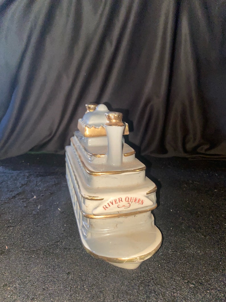 Vintage River Queen Ferry Boat Liquor Decanter - Collectible Ceramic ...