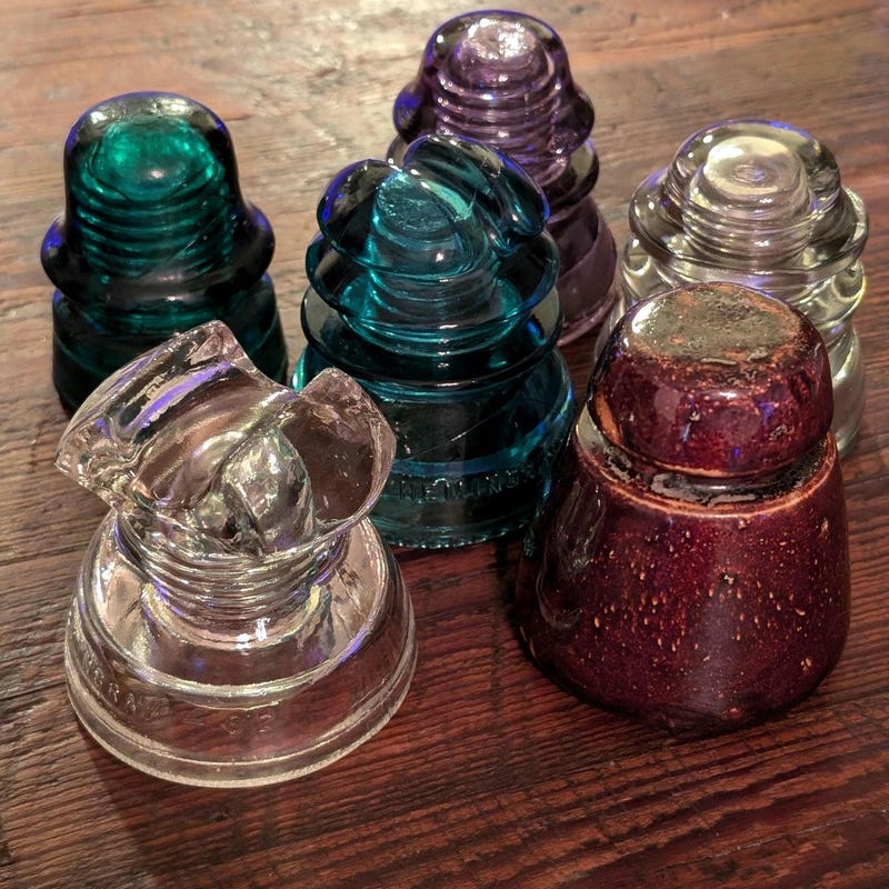 Glass Insulators for Sale - Etsy