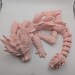 Super Cute Chunky Dragon Light Pink Dragon, Fidget Dragon Gifts for ...