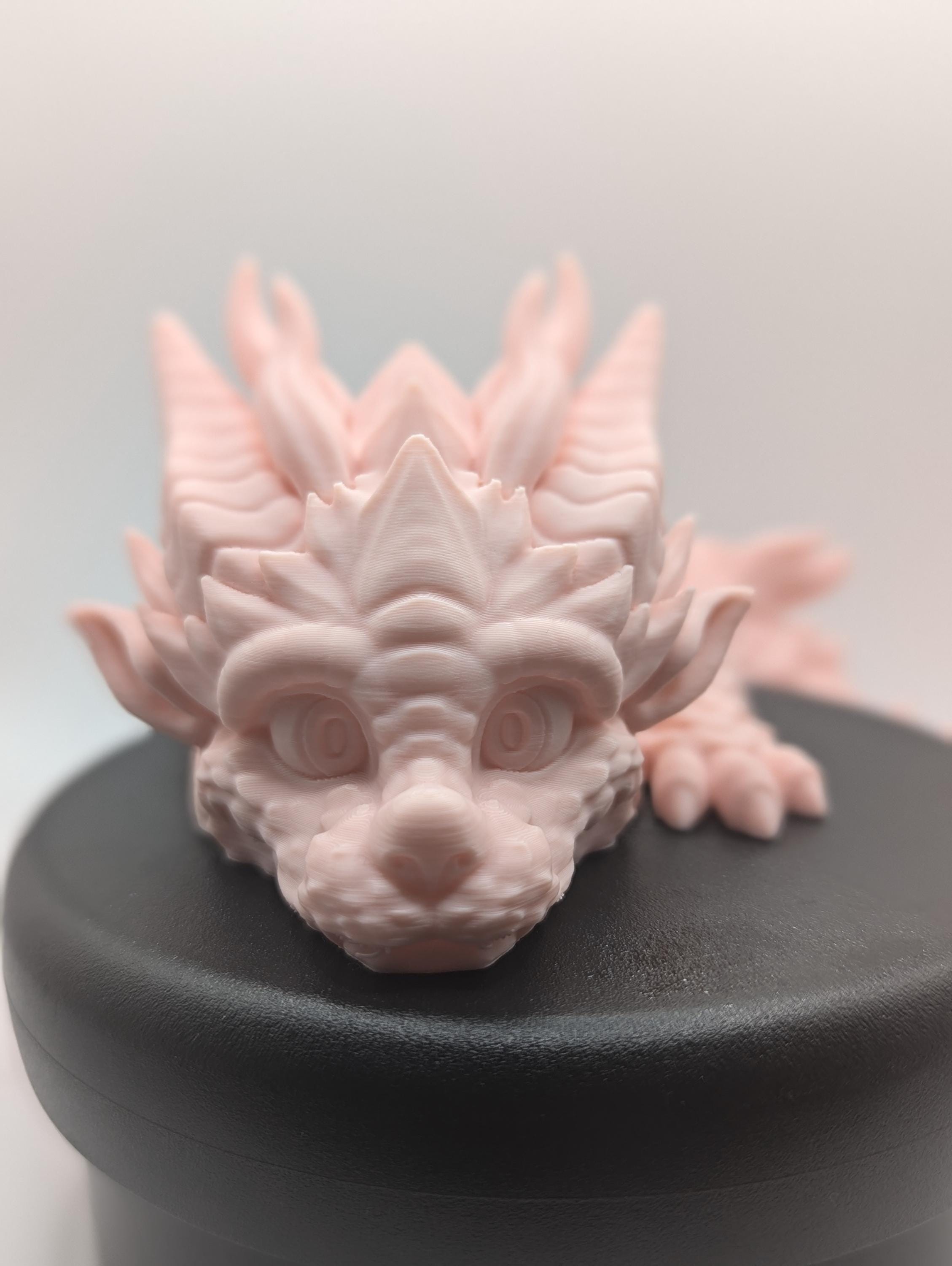 Super Cute Chunky Dragon Light Pink Dragon, Fidget Dragon Gifts for ...