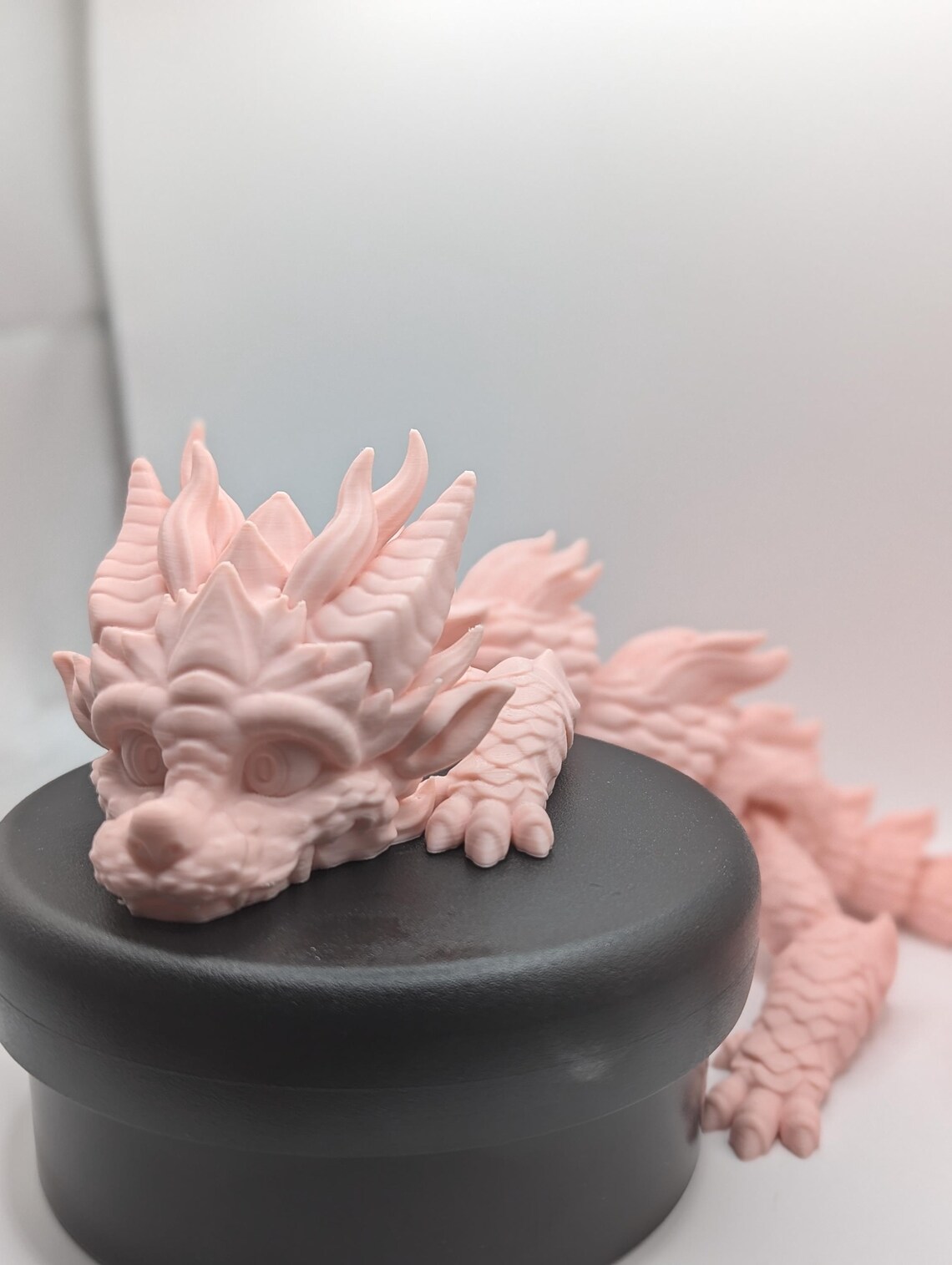 Super Cute Chunky Dragon Light Pink Dragon, Fidget Dragon Gifts for ...