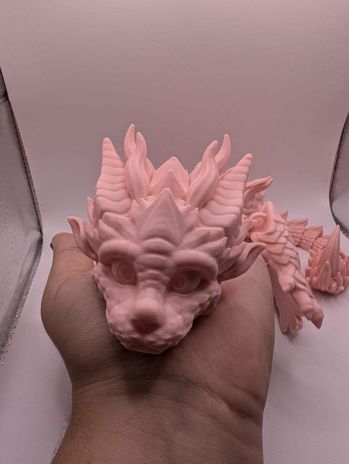 Super Cute Chunky Dragon Light Pink Dragon, Fidget Dragon Gifts for ...