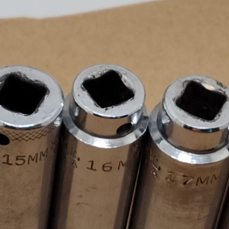 MAC Tools Vintage 8 Piece XD6 3/8" Drive Metric Deep Socket Set 11mm ...