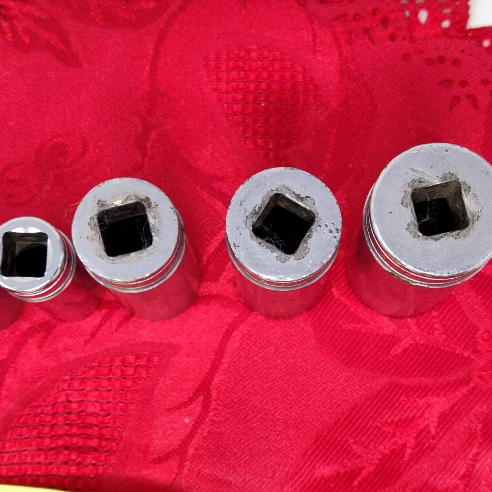 Snap-on SF Deep Well Socket Set 9 Pc SAE 3/8" Drive 12 Point Vtg ...