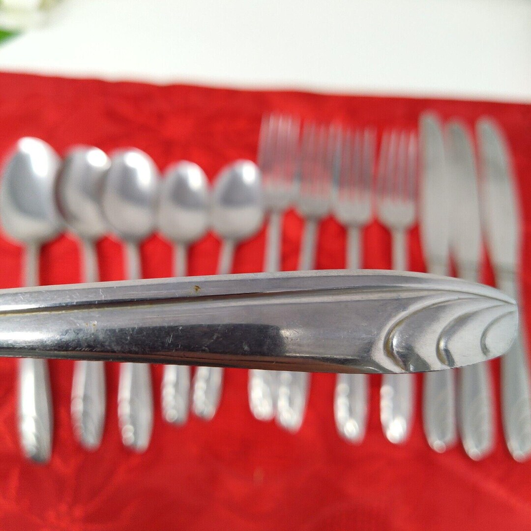 Silco Stainless PREVUE MCM Vintage Flatware Lot of 13 Made in USA ...