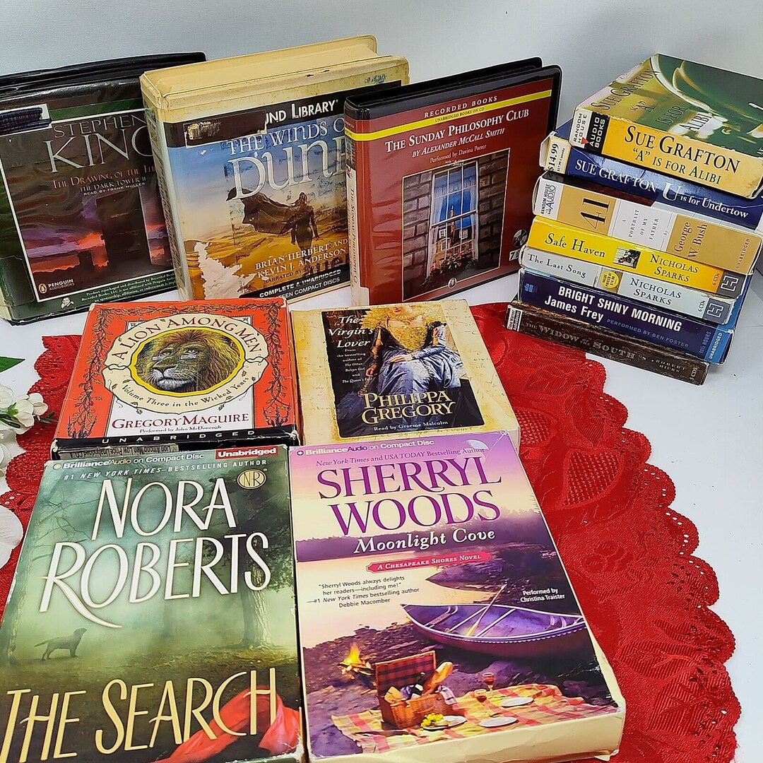 14 Mixed Genre Titles Authors CD Lot Audio Books Lot of 14 Mystery ...