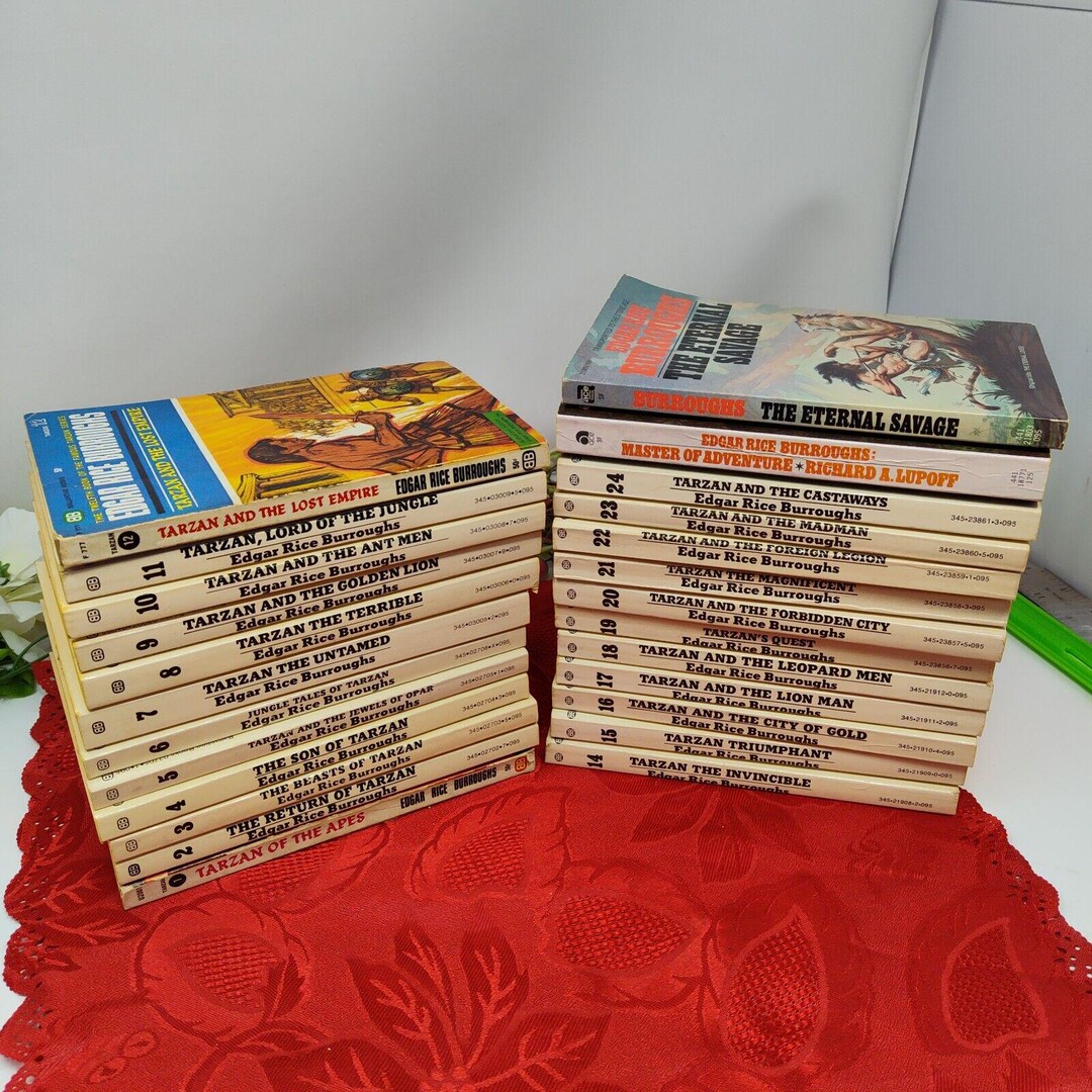 Edgar Rice Burroughs TARZAN COLLECTION #1-24 (no 13) Vintage Paperback ...