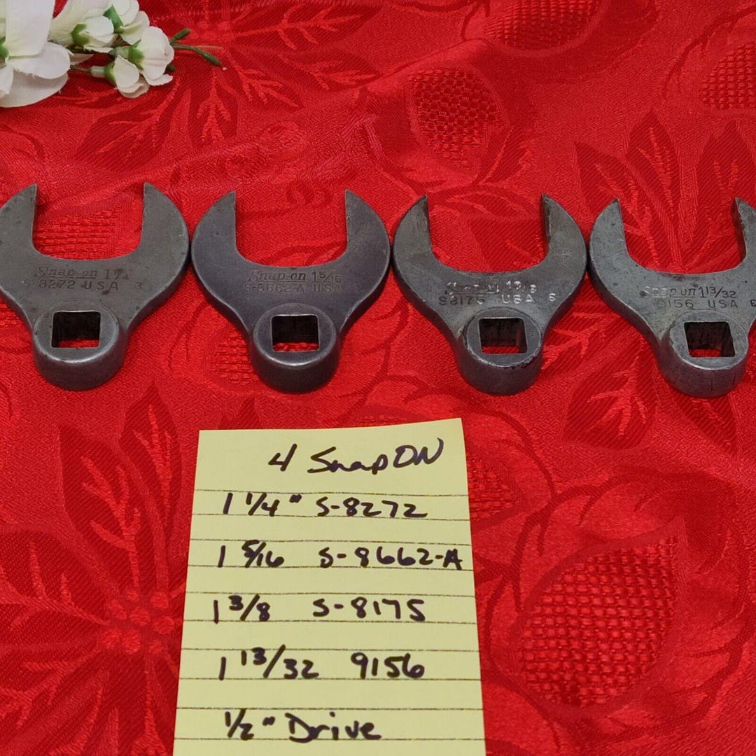4X Snap on Tool Crows Foot 1/2 Dr 1 1/4-1 13/32 Vtg 1950-1960's - Etsy