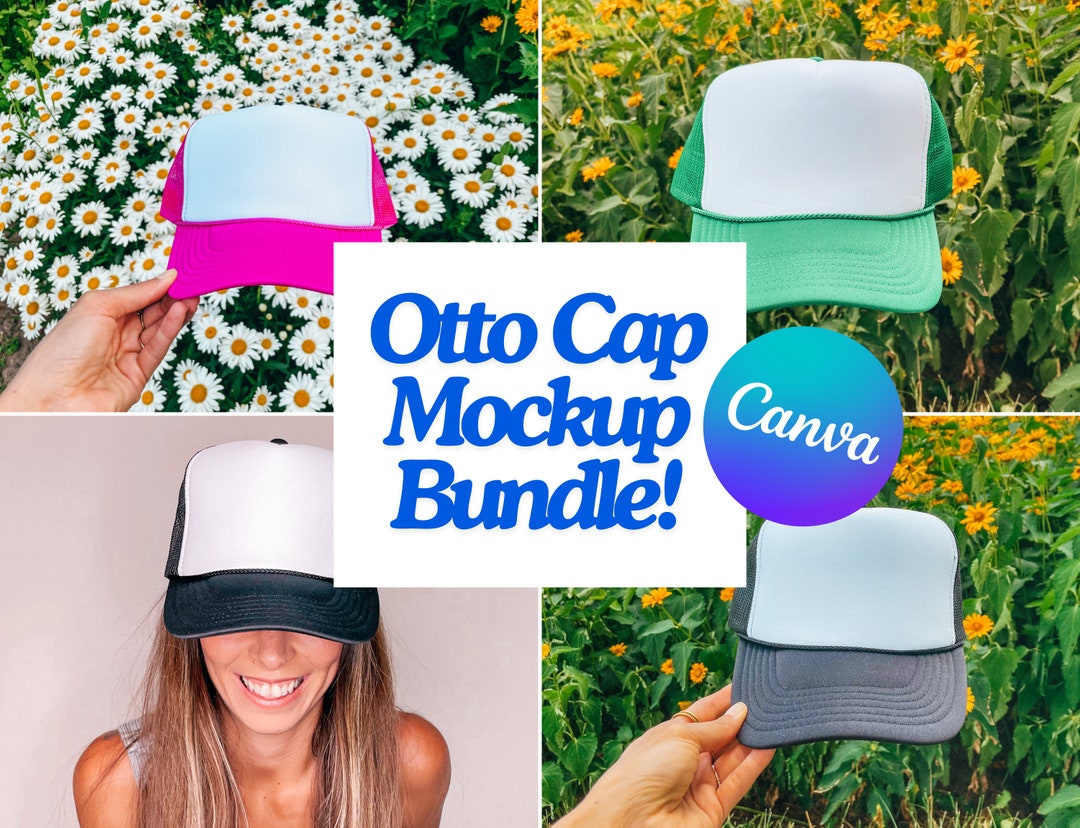 15 Otto Cap Mockup Bundle | Lifestyle Mockup | Mesh Trucker Cap Mockup ...