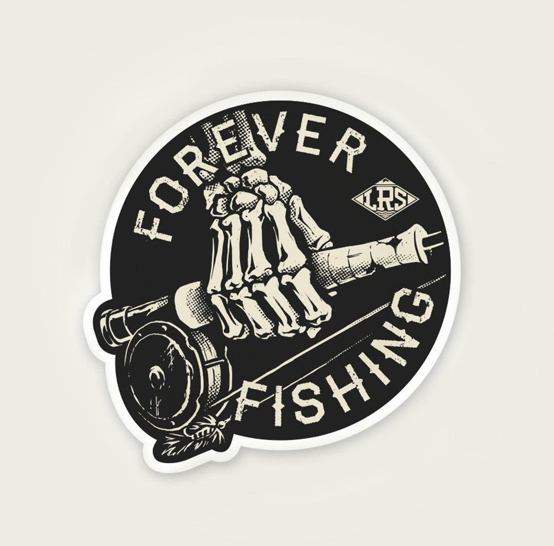 Forever Fishing Reel Decal - Etsy