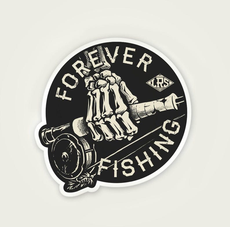 Forever Fishing Reel Decal - Etsy
