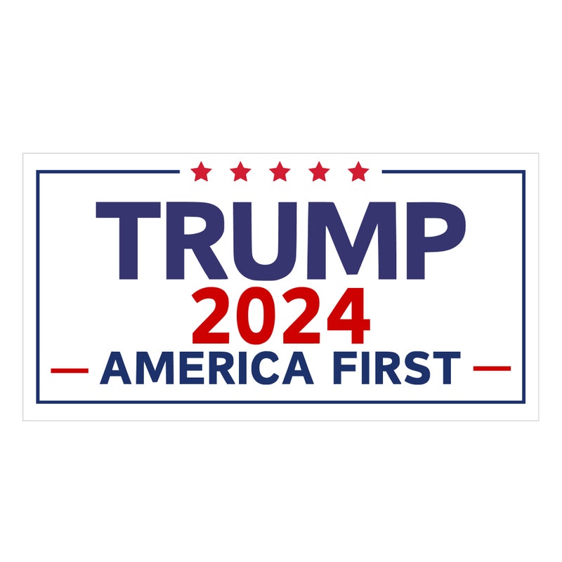 Donald Trump 2024 Car Decal - Etsy