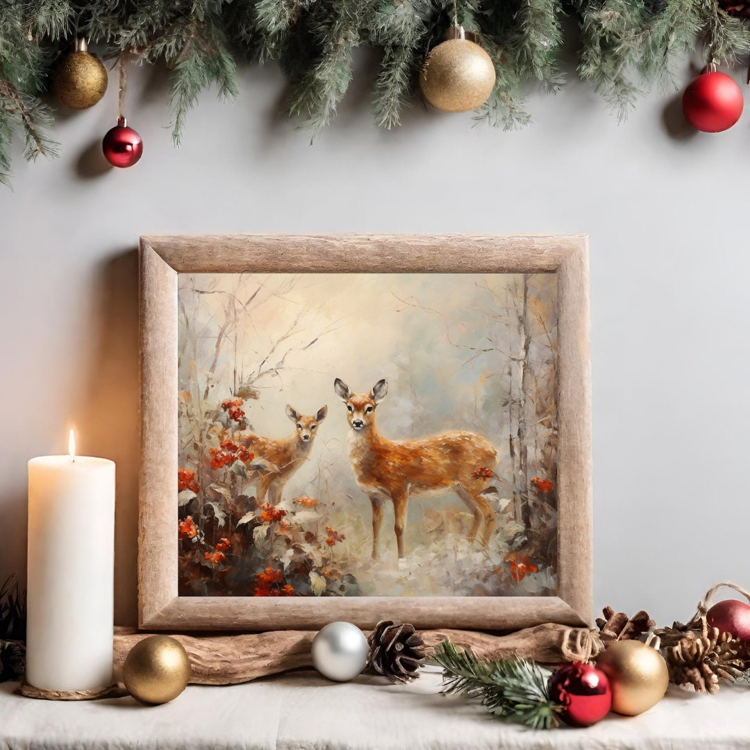 Christmas Art Gallery Collection 2 Holiday Wall Art, Christmas Decor ...