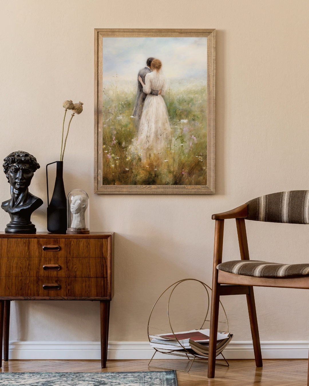 Pride and Prejudice Wall Art Print. Elizabeth Bennet and Mr Darcy. Jane ...
