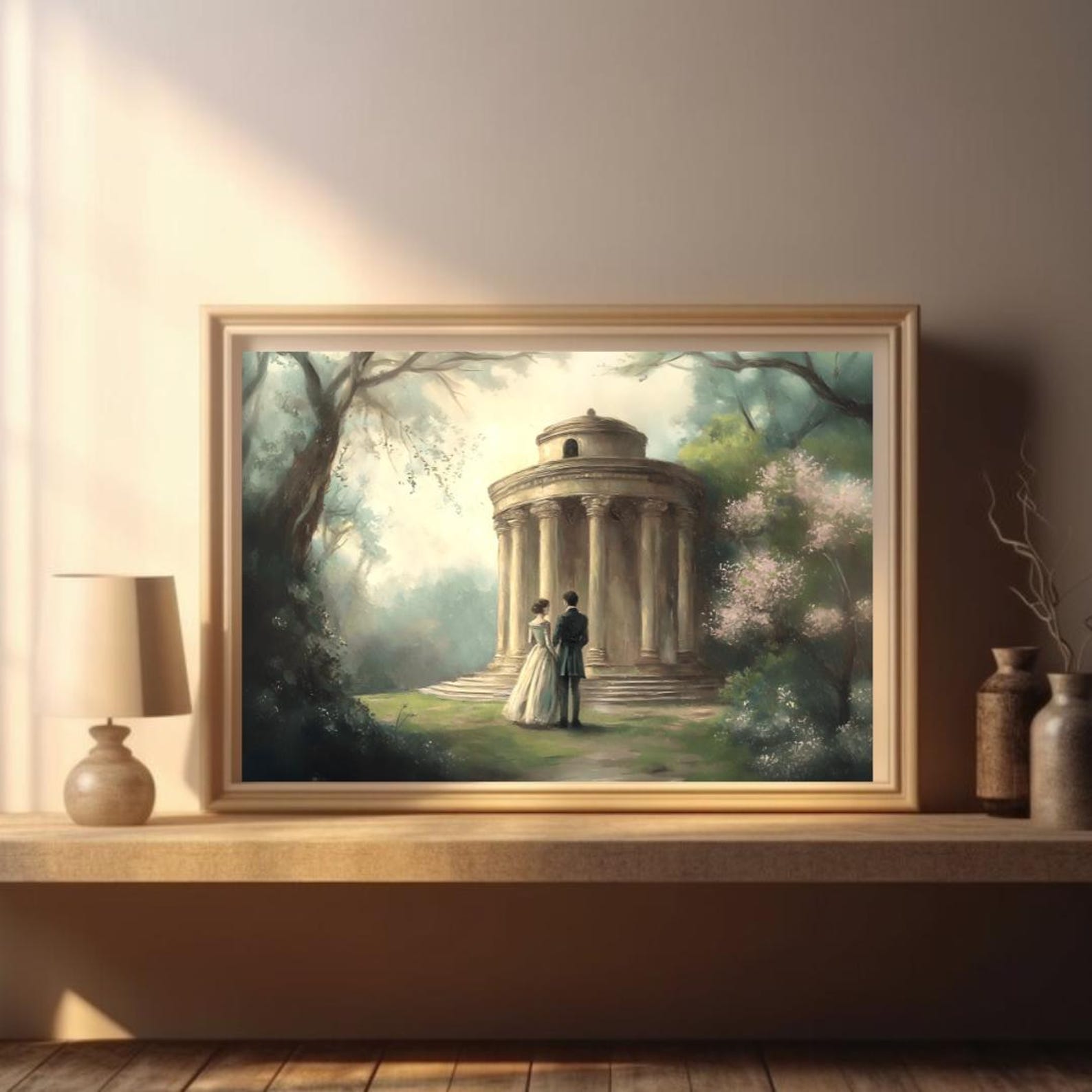 Pride and Prejudice Temple Proposal Art Print, Cottagecore Wall Decor ...