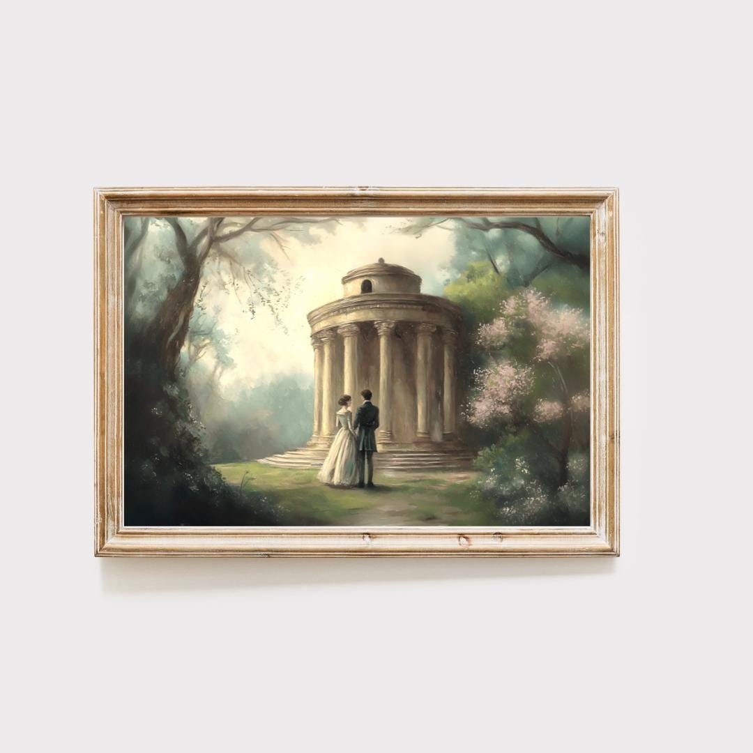 Pride and Prejudice Temple Proposal Art Print, Cottagecore Wall Decor ...