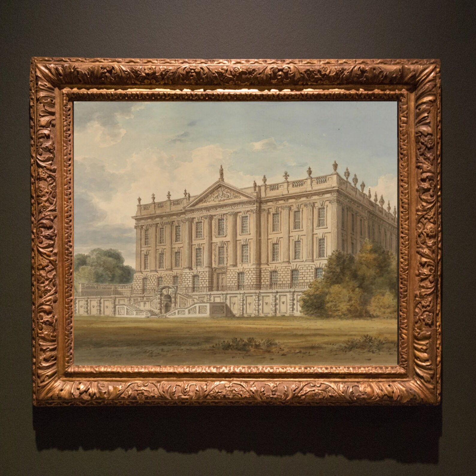 Pride and Prejudice Pemberley Manor Art Print, Chatsworth House ...