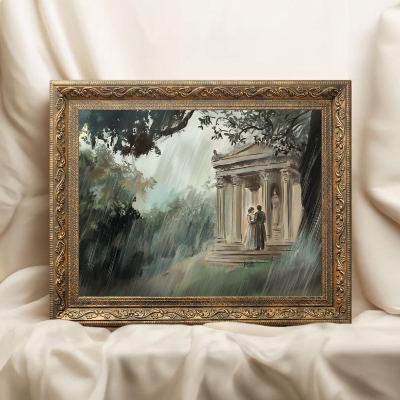 Pride and Prejudice Temple Proposal Art Print, Cottagecore Wall Decor ...