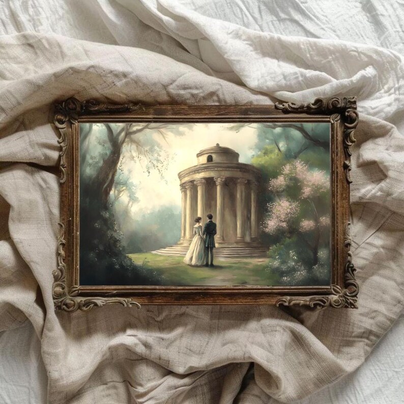 Pride and Prejudice Temple Proposal Art Print, Cottagecore Wall Decor ...