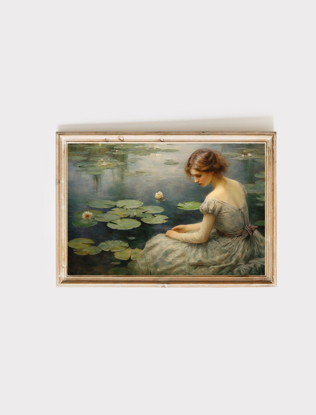 Cottagecore Lady of the Lake Inspired Art. Ophelia, Fairycore, Fairyart ...