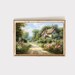 Cottagecore Art Print of an English Cottage and Garden - Etsy