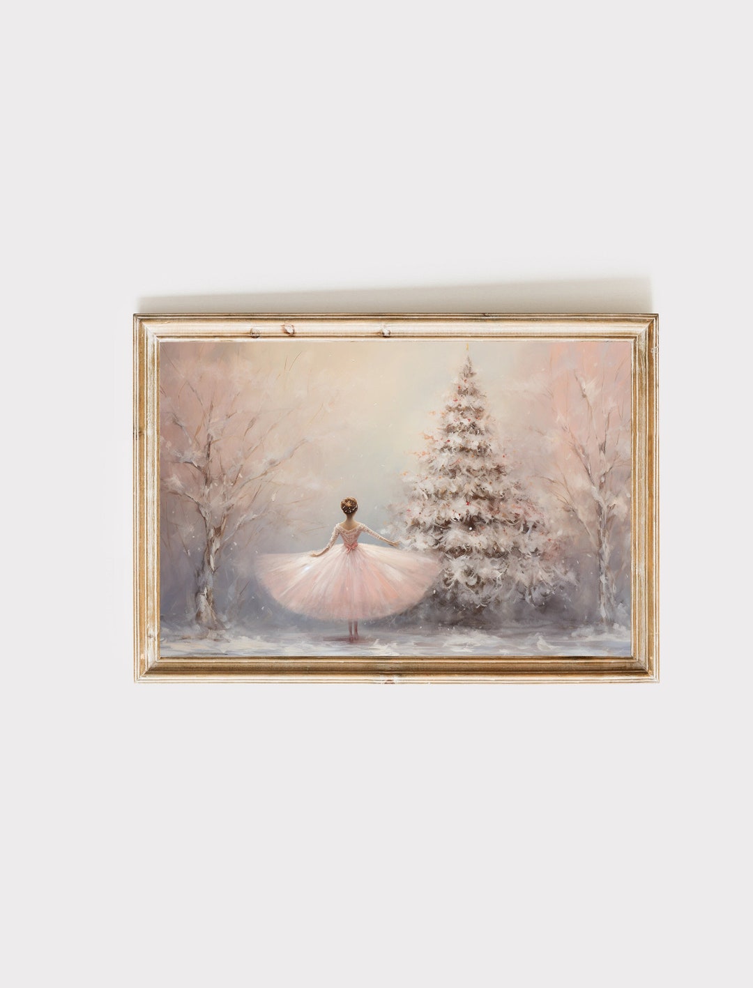 Nutcracker Ballet Christmas Art Print, Ballerina Gift, Holiday Wall ...