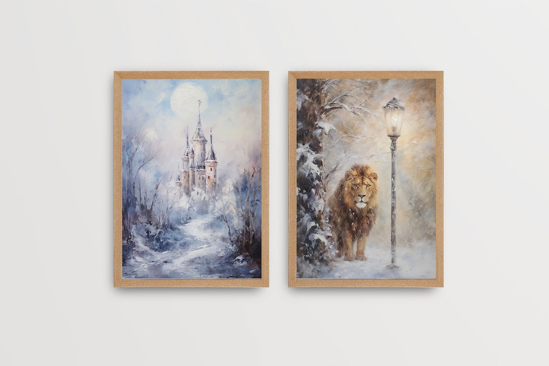 Narnia Art Print Gallery Set, Narnia Poster, Oil Painting Wall Decor, C ...