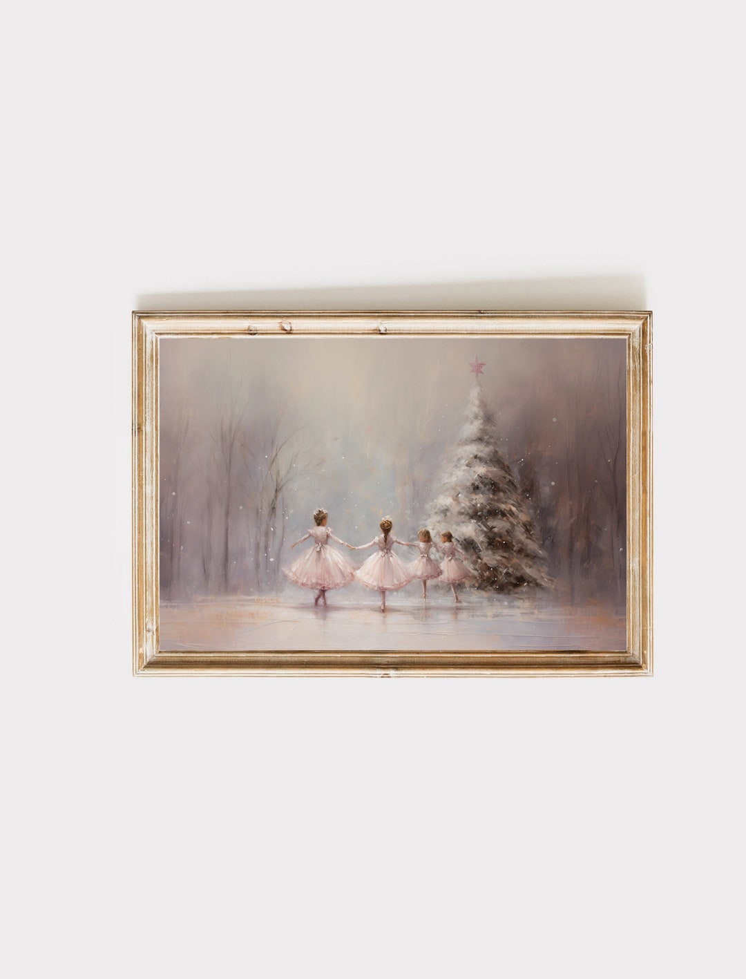 Nutcracker Ballet Christmas Art Print, Ballerina Gift, Holiday Wall ...