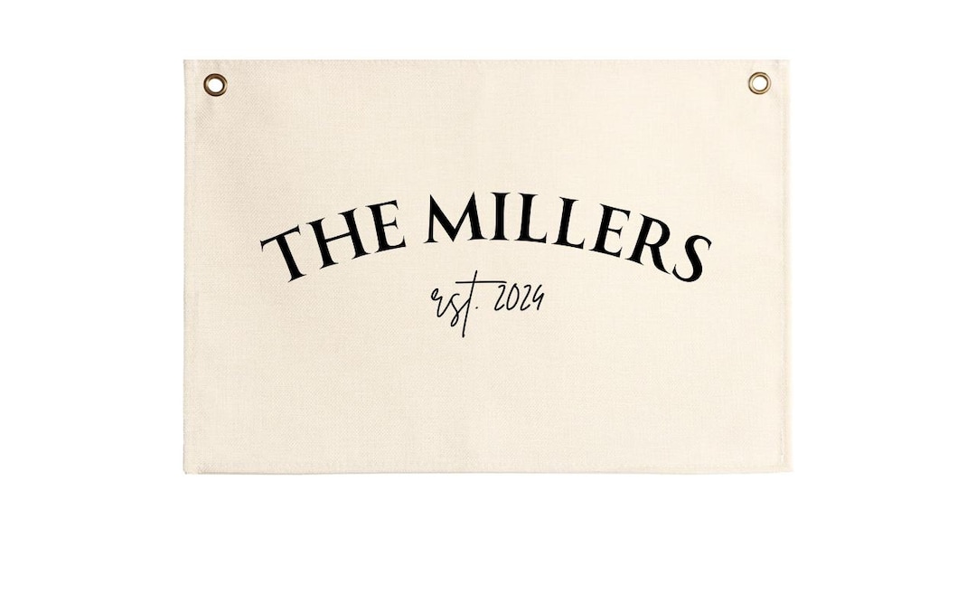 Canvas Banner, First Day Of, Name Banner, Personalized Canvas Banner ...