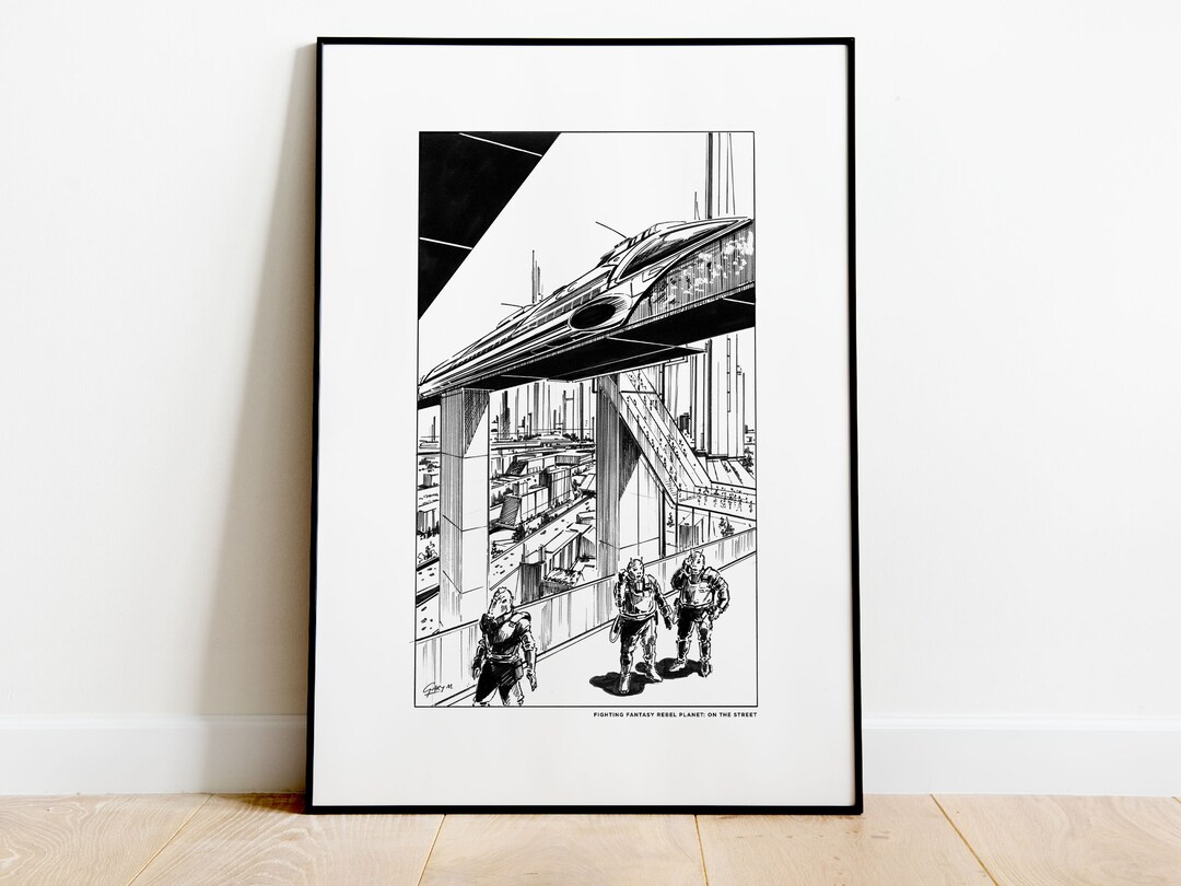 Fighting Fantasy Rebel Planet | on the Street Illustration | Giclée ...