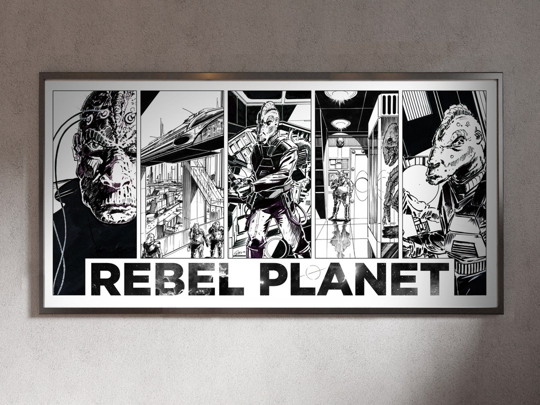 Fighting Fantasy Rebel Planet Poster the Arcadians Illustration Giclée ...