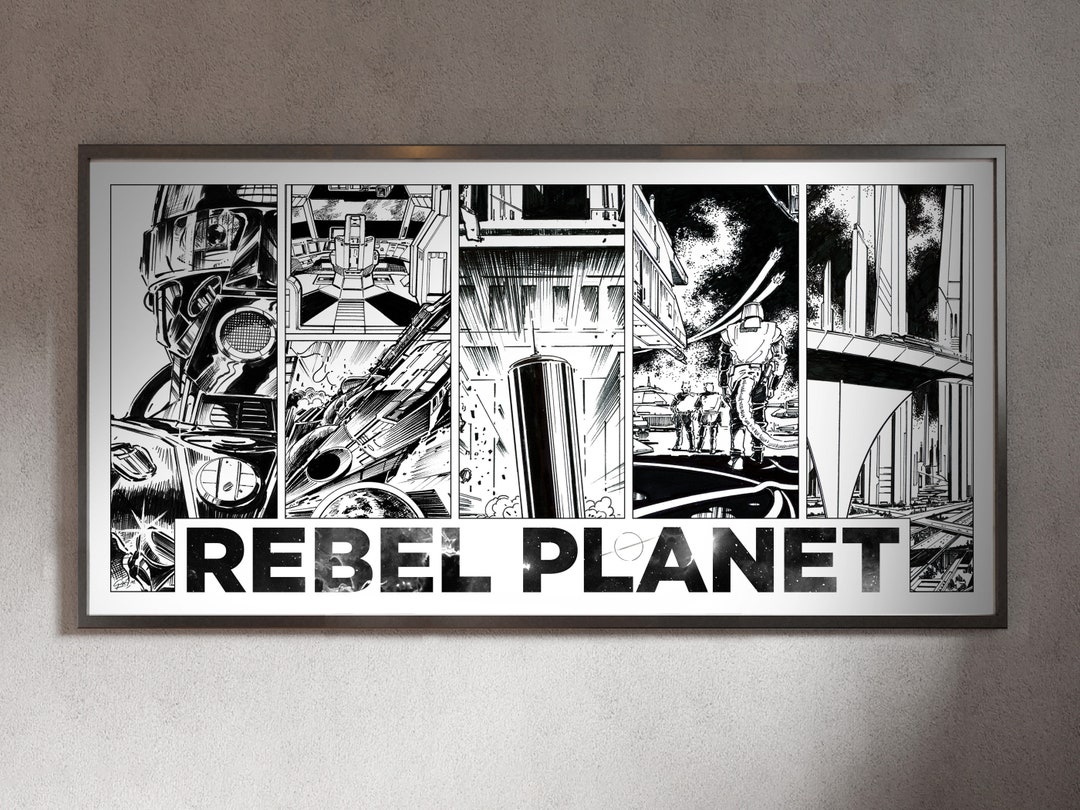 Fighting Fantasy Rebel Planet Poster | Lift off Illustration | Giclée ...